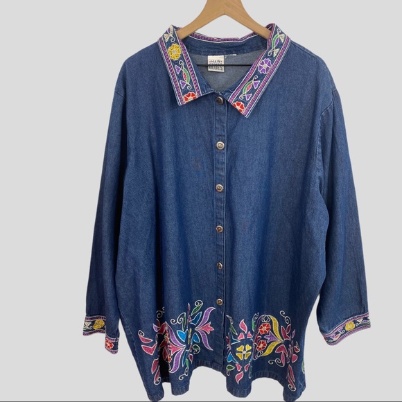 Vintage | Jackets & Coats | Vintage 9s Main Street Blues Denim ...